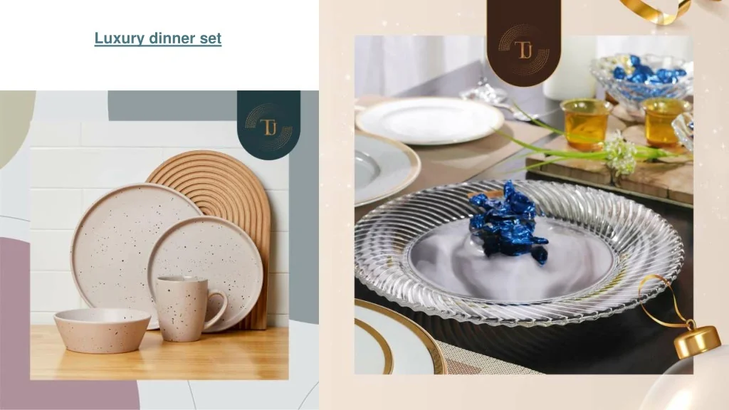 PPT - Luxury dinner set PowerPoint Presentation, free download - ID ...