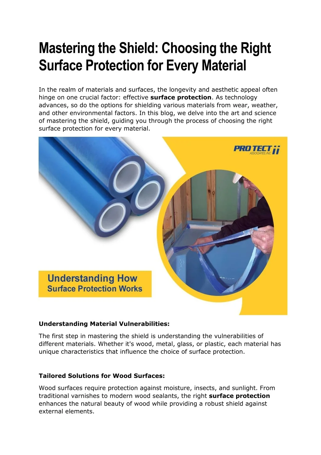 PPT - Mastering the Shield: Choosing the Right Surface Protection for ...