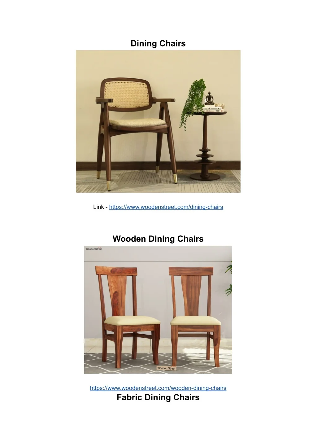 PPT - Explore different types of Dining chairs online form Wooden ...
