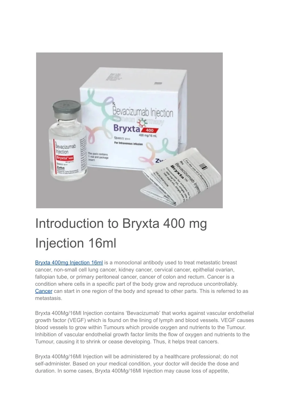 PPT - Bryxta 400mg Injection 16ml PowerPoint Presentation, free ...