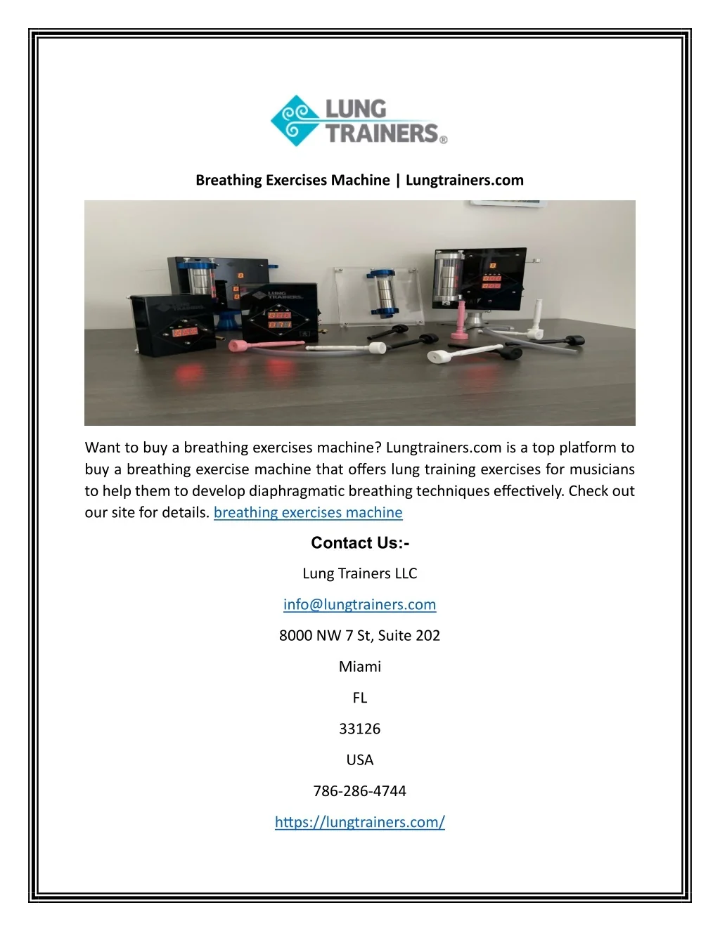 PPT - Breathing Exercises Machine | Lungtrainers.com PowerPoint ...