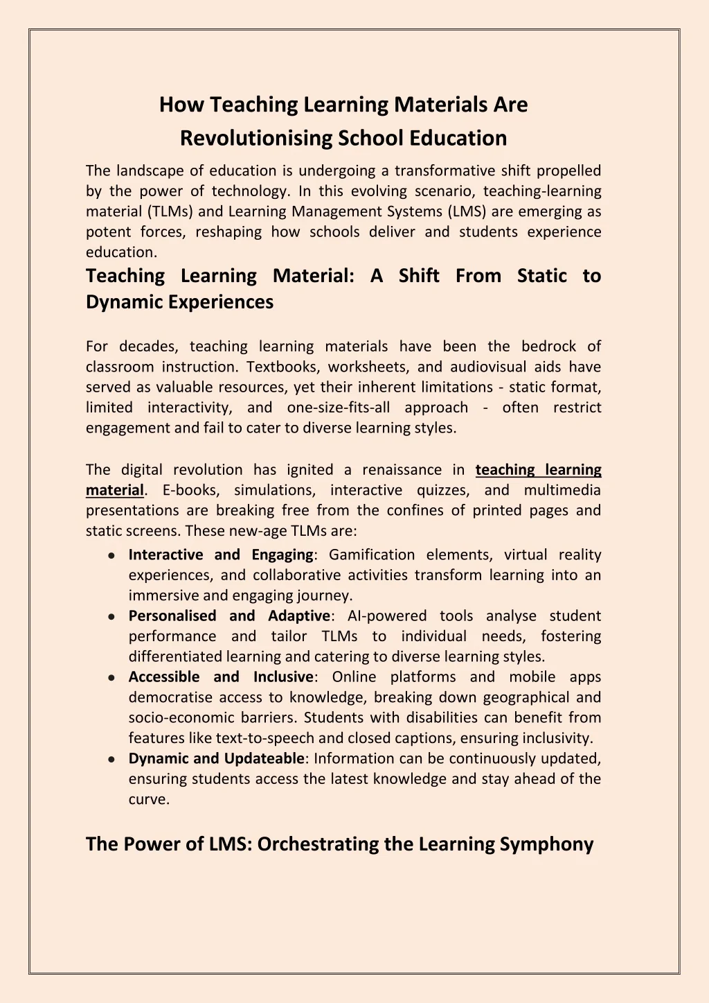 PPT - How Teaching Learning Materials Are Revolutionising School ...