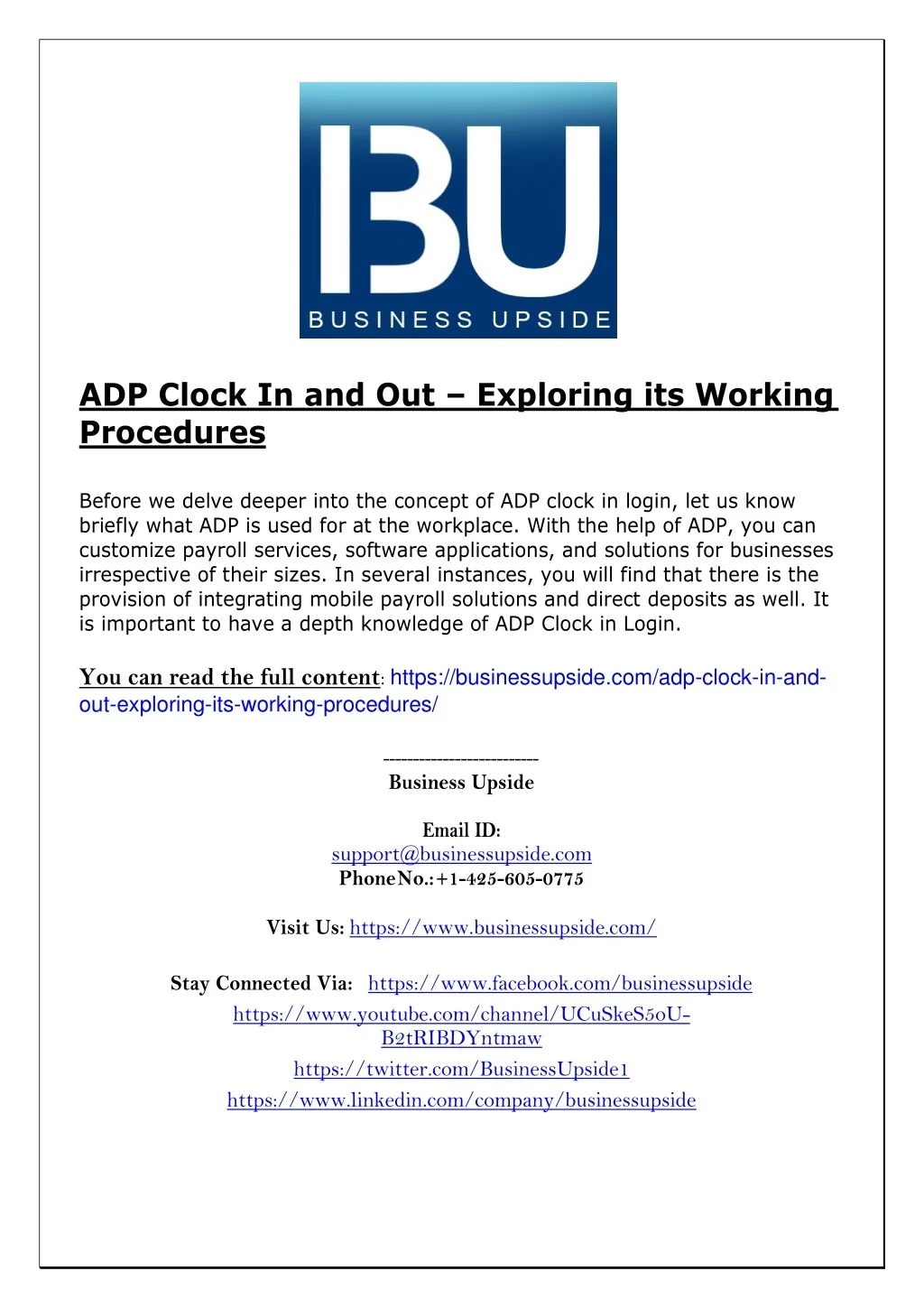 PPT - ADP Clock In and Out Exploring its Working Procedures PowerPoint ...