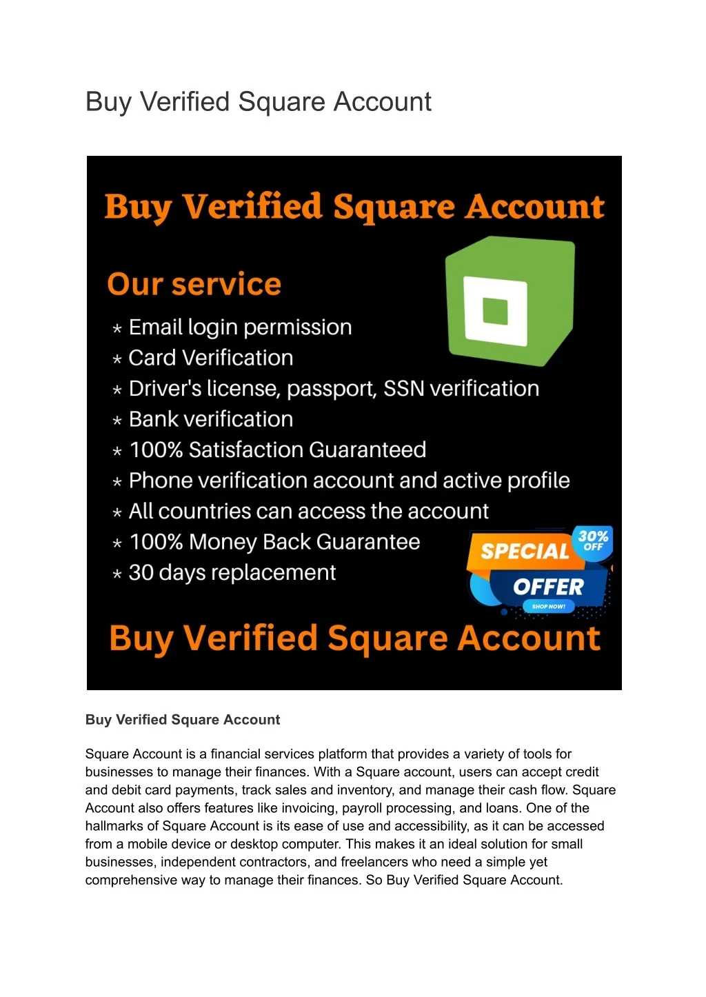 PPT - Buy Verified Square Account PowerPoint Presentation, free ...