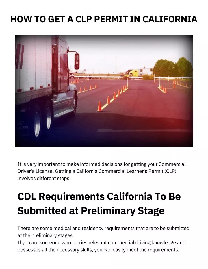 Ppt Unlock Your Journey How To Get A Commercial Learners Permit In