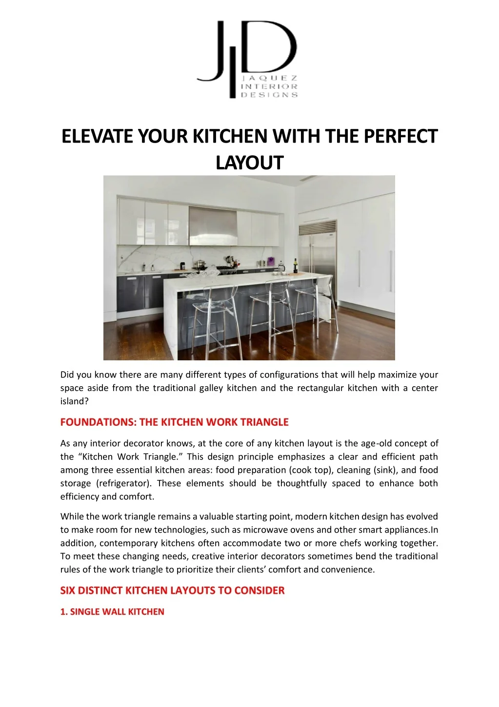 PPT - ELEVATE YOUR KITCHEN WITH THE PERFECT LAYOUT PowerPoint ...