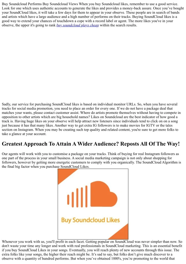 PPT - Responsible for a buy soundcloud plays cheap Budget? 10 Terrible ...