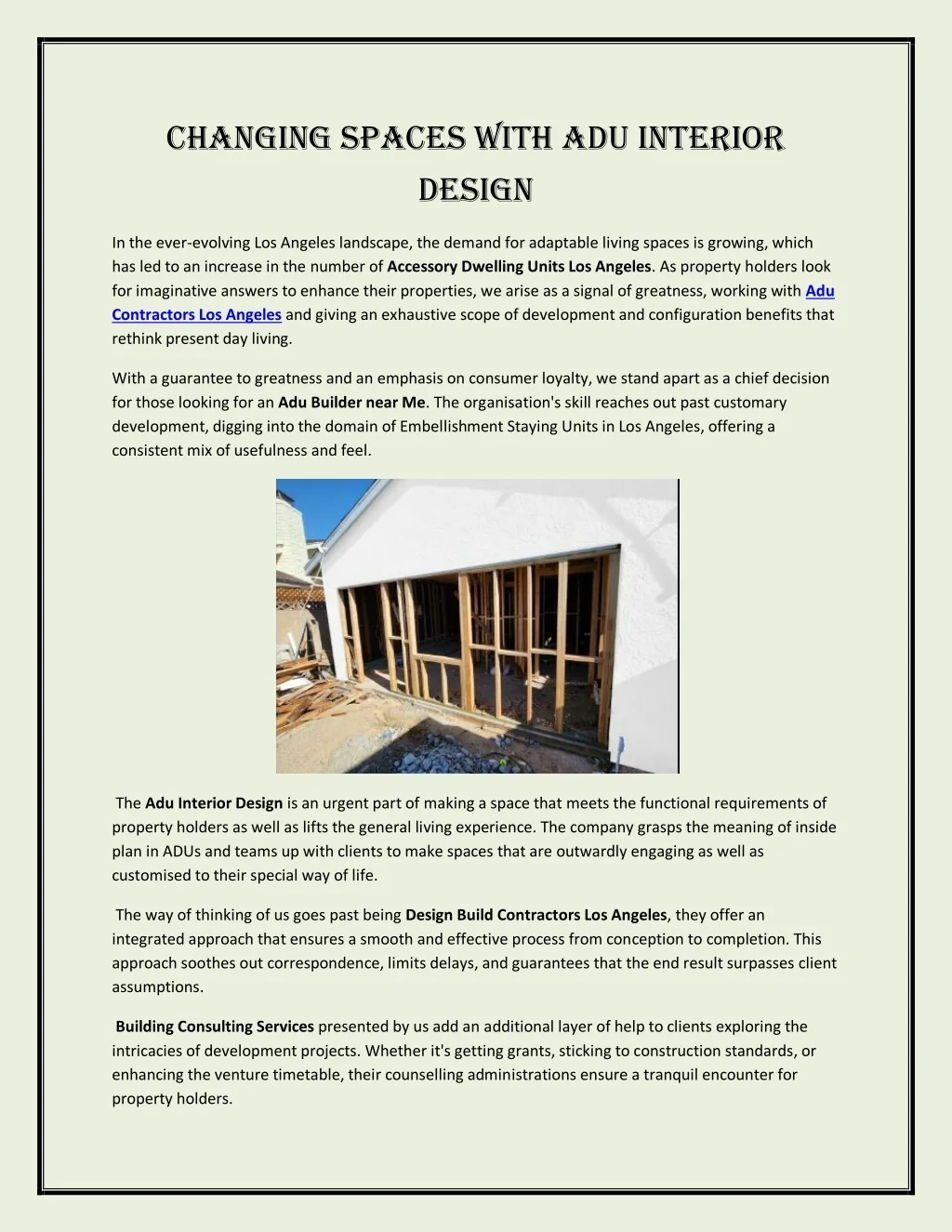 PPT - Changing Spaces with Adu Interior Design PowerPoint Presentation - ID:12866940