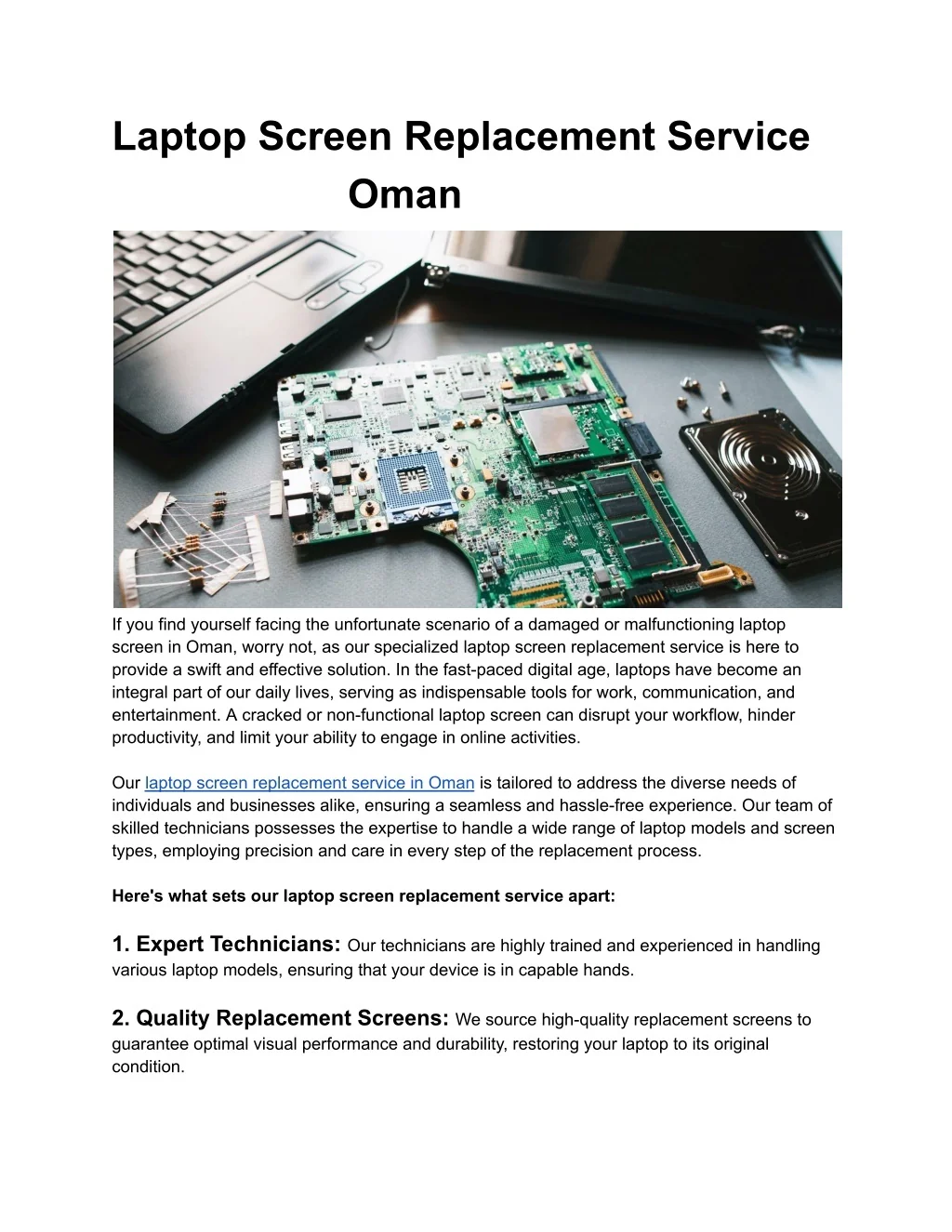 PPT - Laptop Screen Replacement Service PowerPoint Presentation, free ...