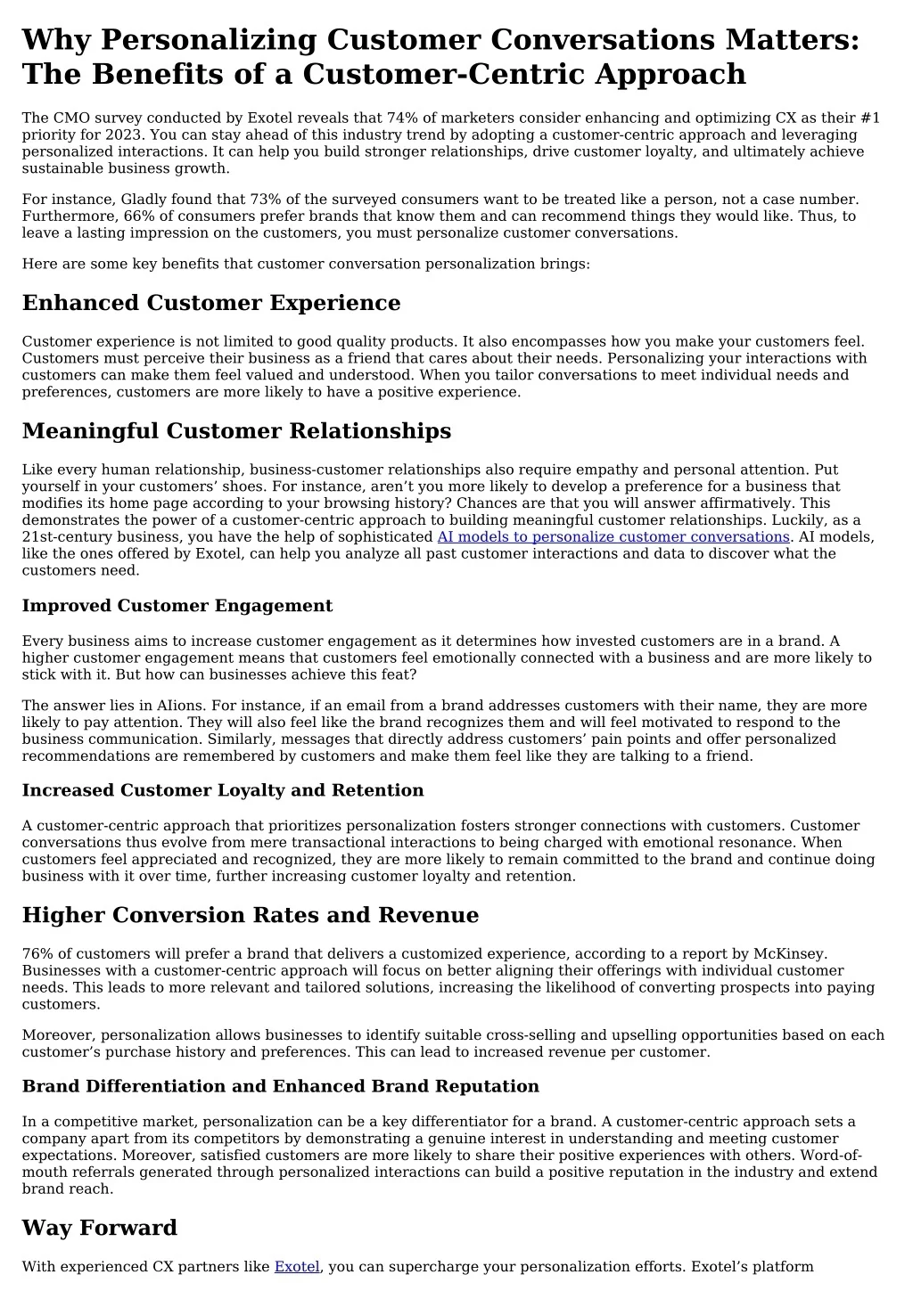 PPT - Why Personalizing Customer Conversations Matters: The Benefits of ...
