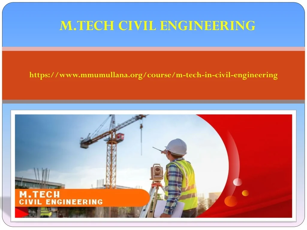PPT - M.TECH CIVIL ENGINEERING PowerPoint Presentation, free download ...