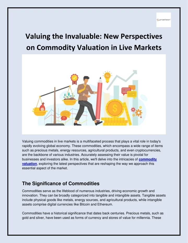PPT - Valuing the Invaluable_ New Perspectives on Commodity Valuation in Live Markets PowerPoint ...