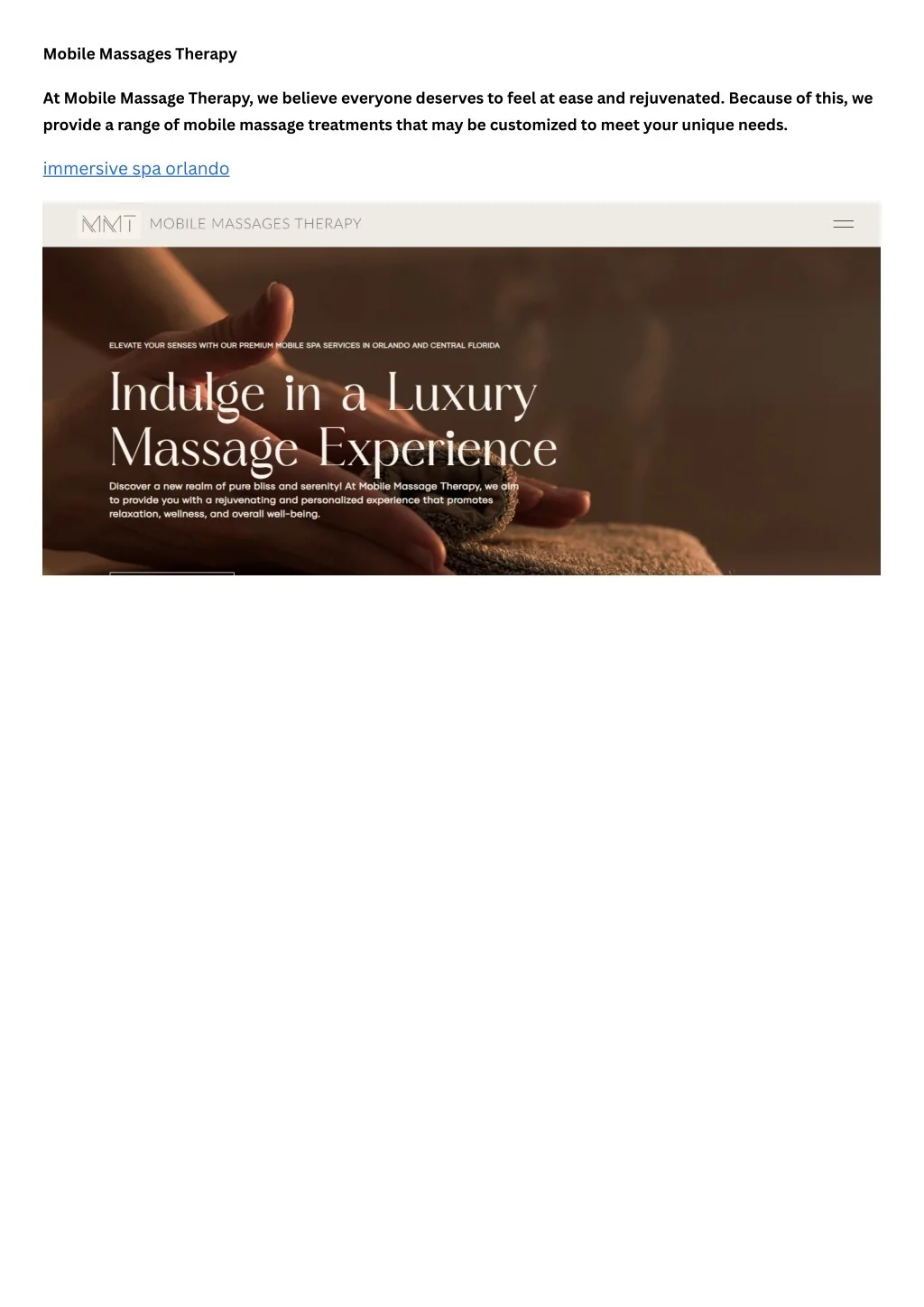 PPT - Mobile Massages Therapy PowerPoint Presentation, free download ...