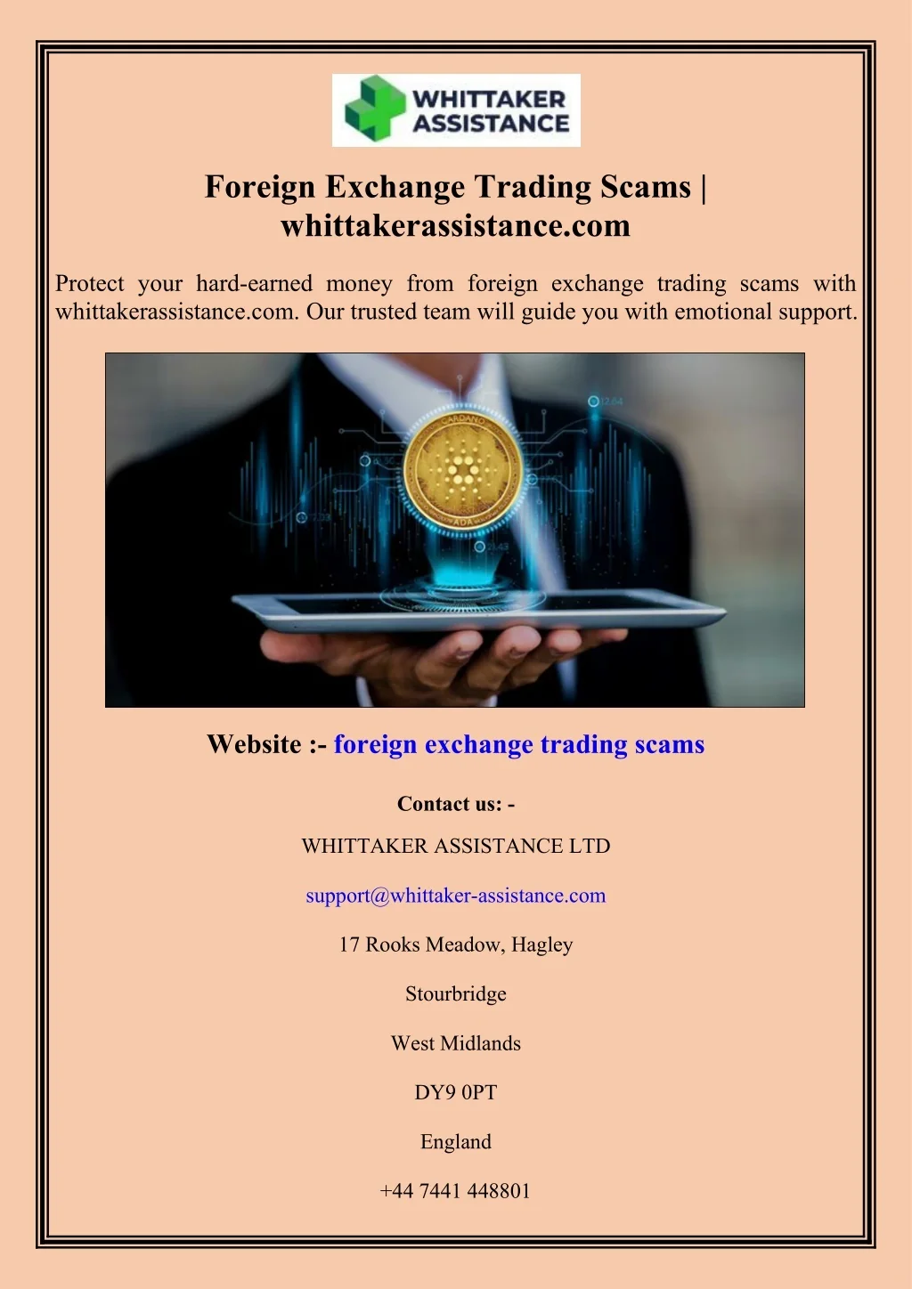PPT - Foreign Exchange Trading Scams whittakerassistance.com PowerPoint ...