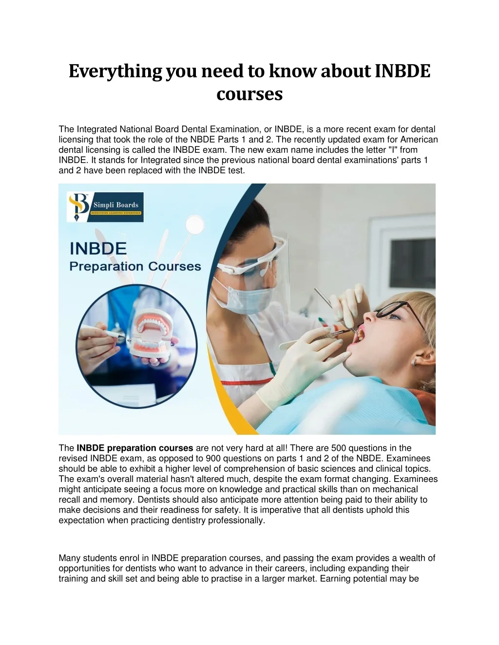 PPT - Everything you need to know about INBDE courses PowerPoint ...