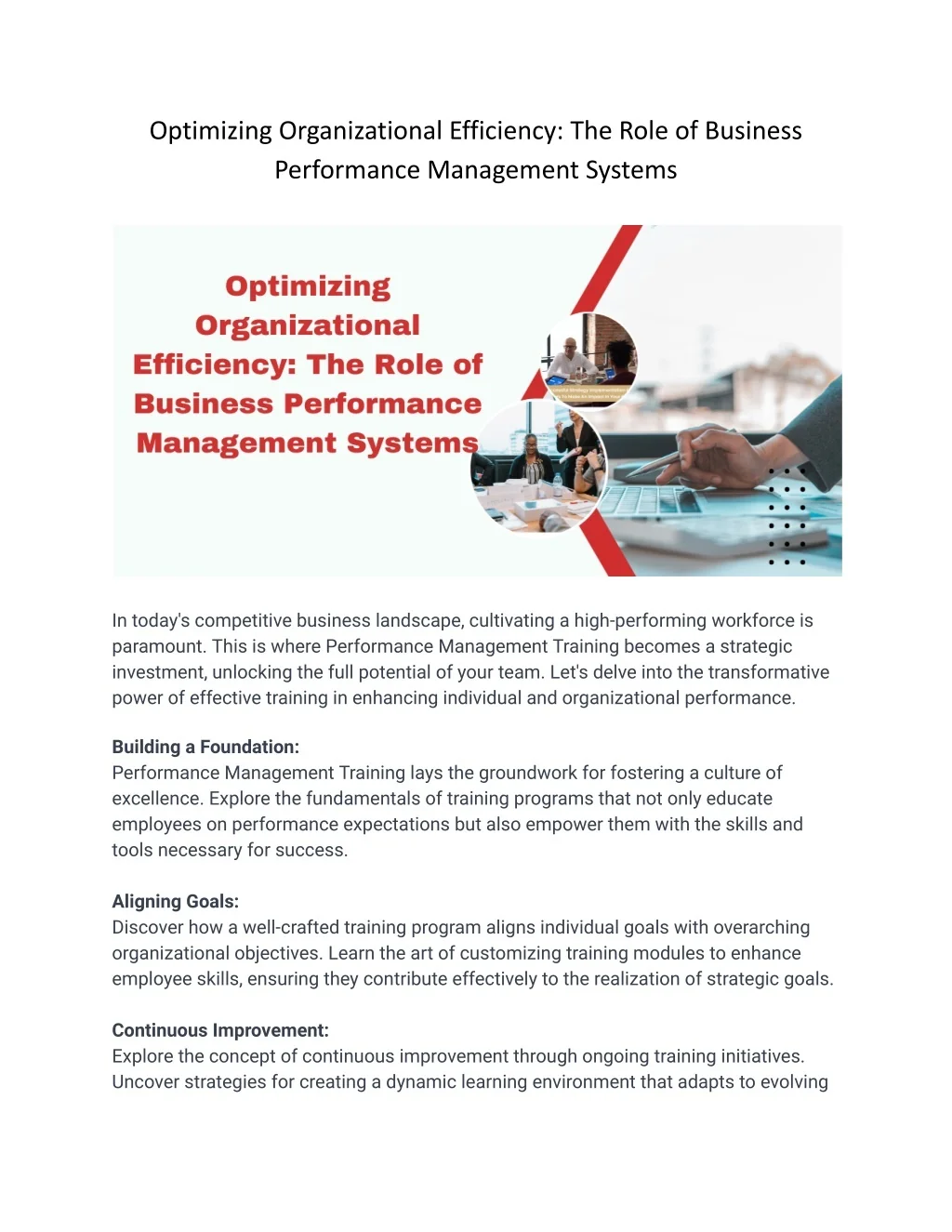 PPT - Optimizing Organizational Efficiency_ The Role of Business ...