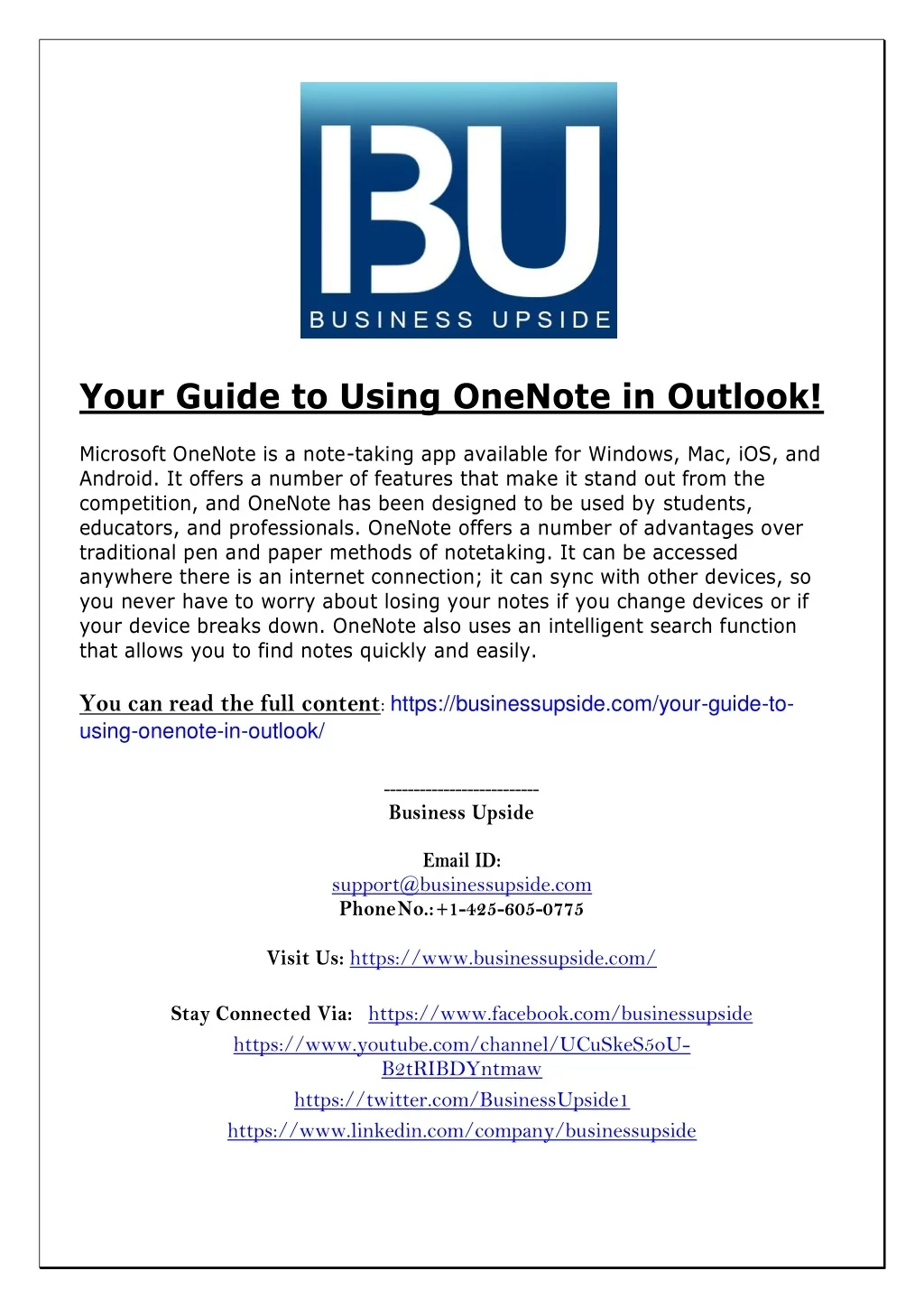 PPT - Your Guide to Using OneNote in Outlook PowerPoint Presentation ...