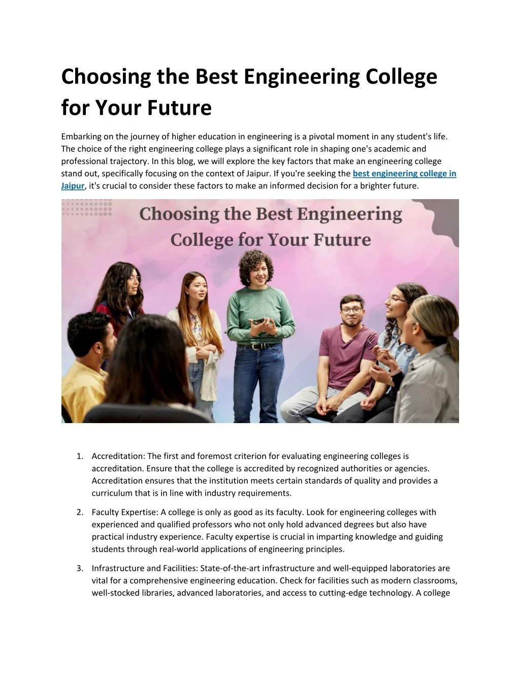 PPT - Choosing the Best Engineering College for Your Future PowerPoint ...