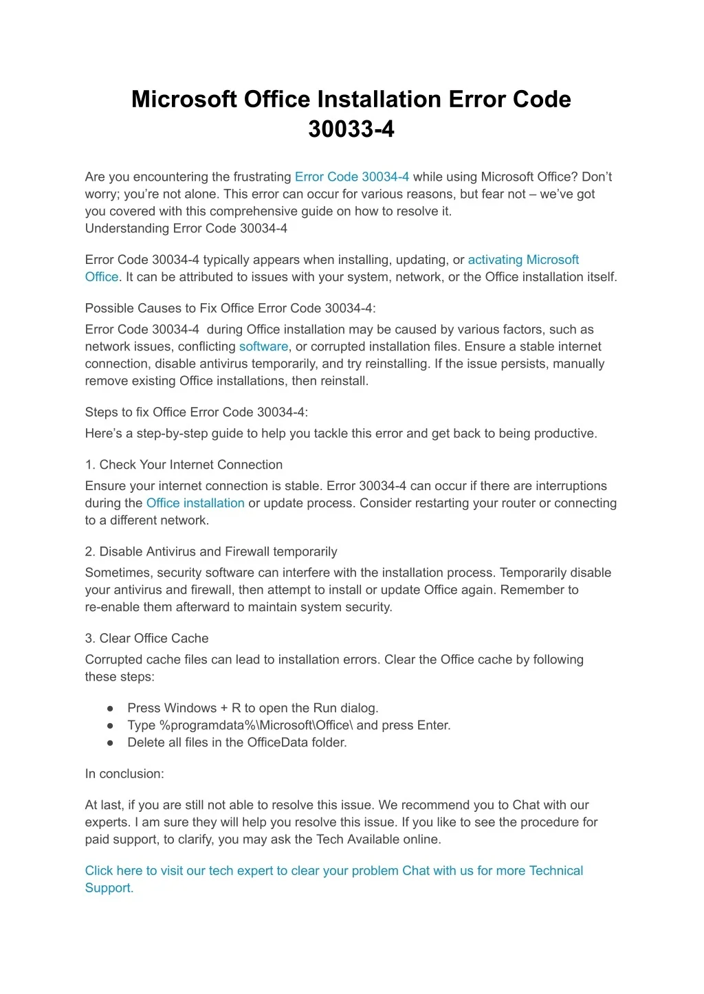 PPT - Microsoft Office Installation Error Code 30033-4 PowerPoint ...