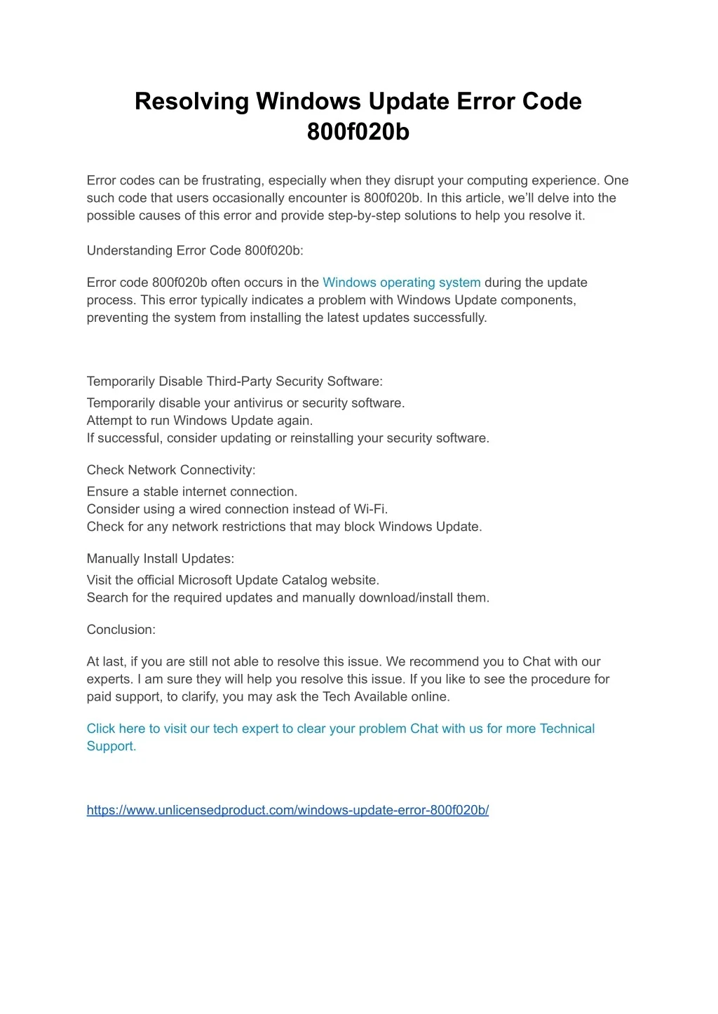 PPT - Resolving Windows Update Error Code 800f020b PowerPoint Presentation - ID:12880846