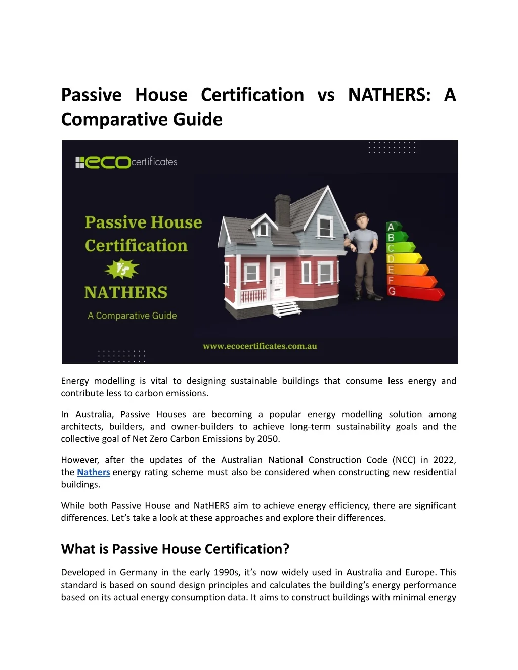 PPT - Passive House Certification vs NATHERS_ A Comparative Guide ...