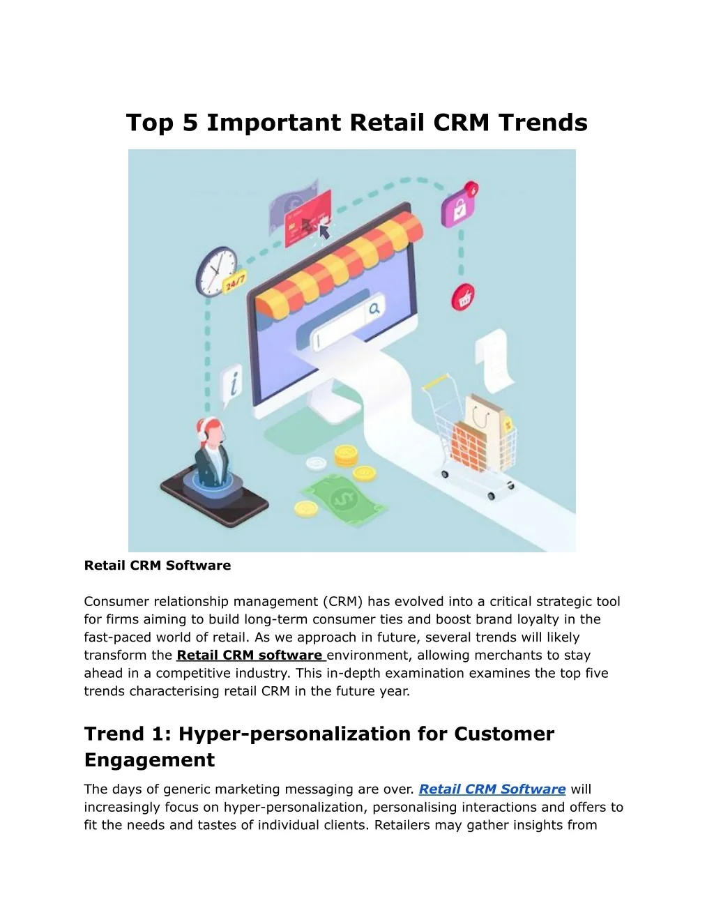 PPT - Top 5 Important Retail CRM Trends PowerPoint Presentation, free ...