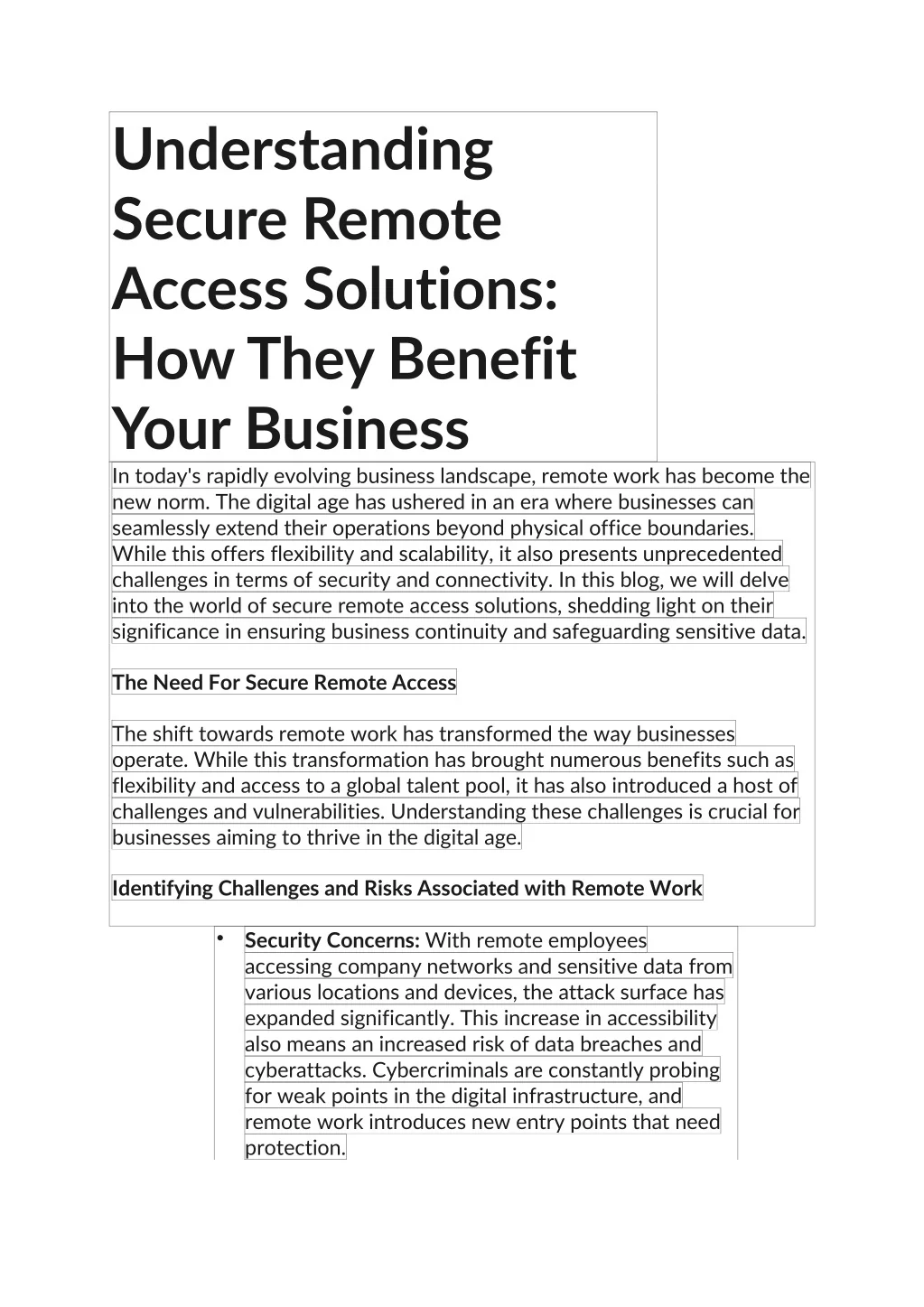 PPT - Understanding Secure Remote Access Solutions PowerPoint ...