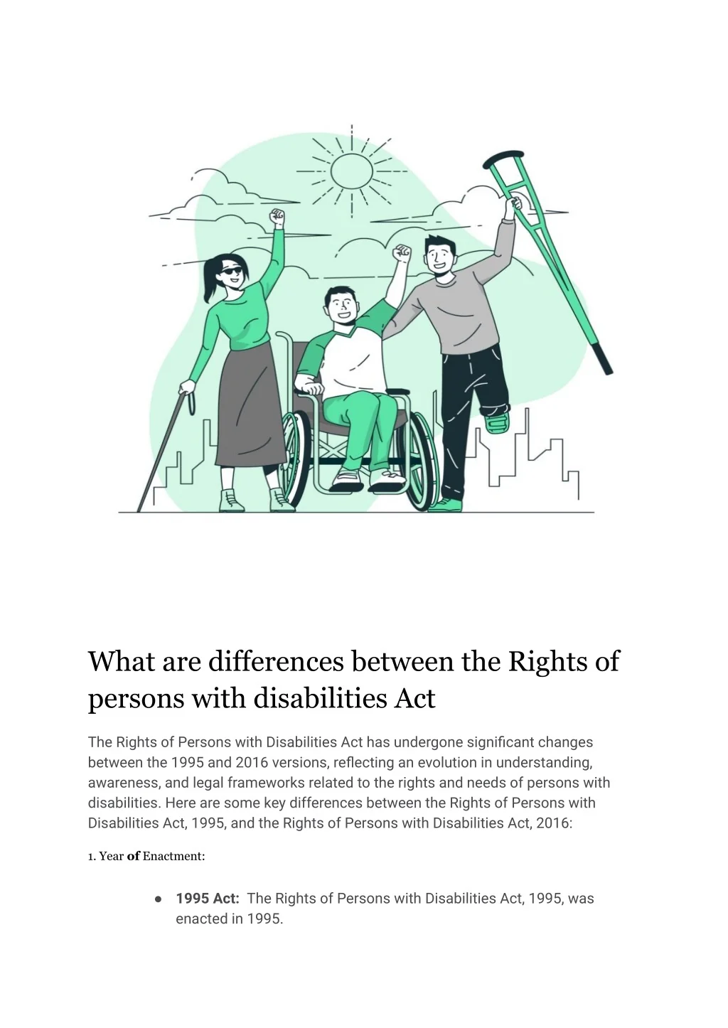 PPT - What are differences between the Rights of persons with ...