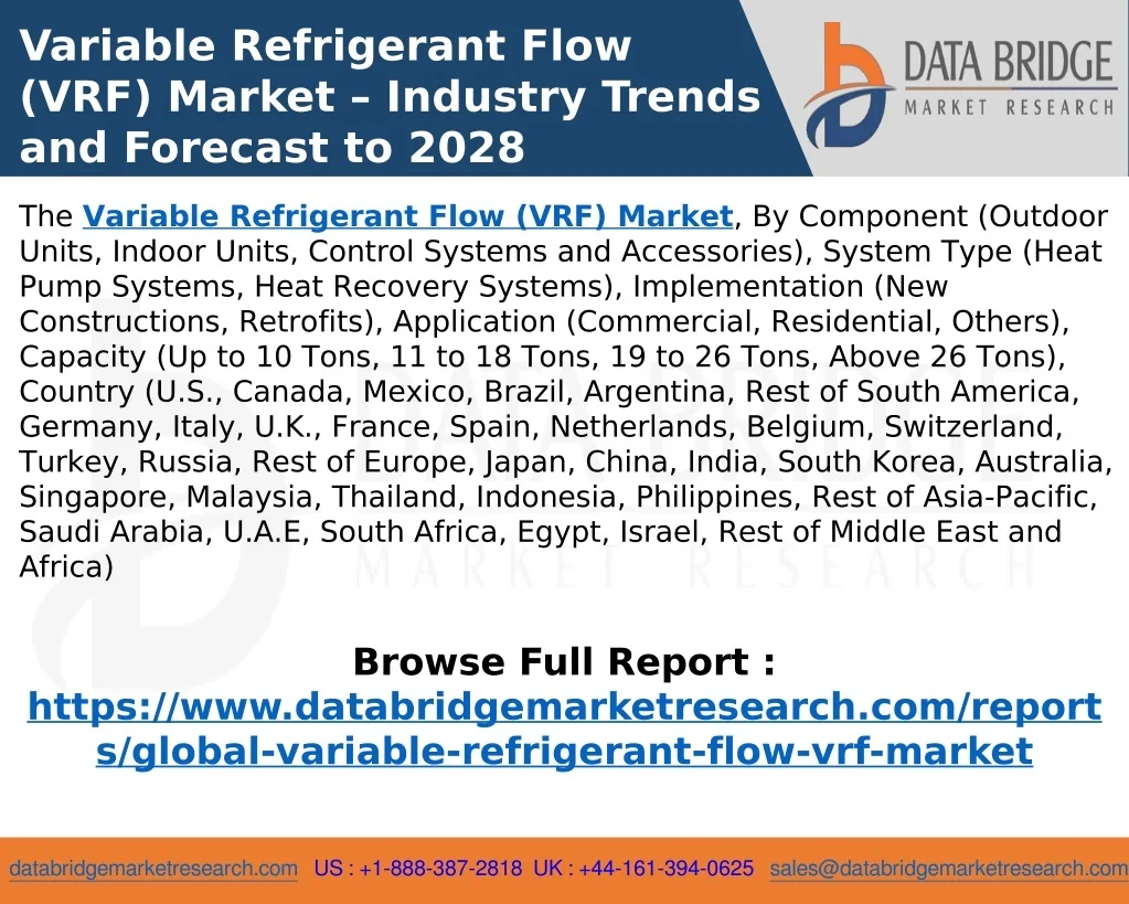 PPT - Variable Refrigerant Flow (VRF) Market PowerPoint Presentation, free download - ID:12886708