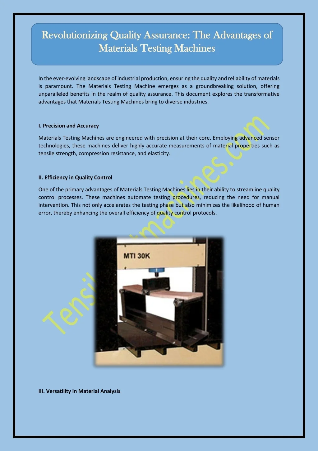 PPT - Revolutionizing Quality Assurance The Advantages of Materials ...