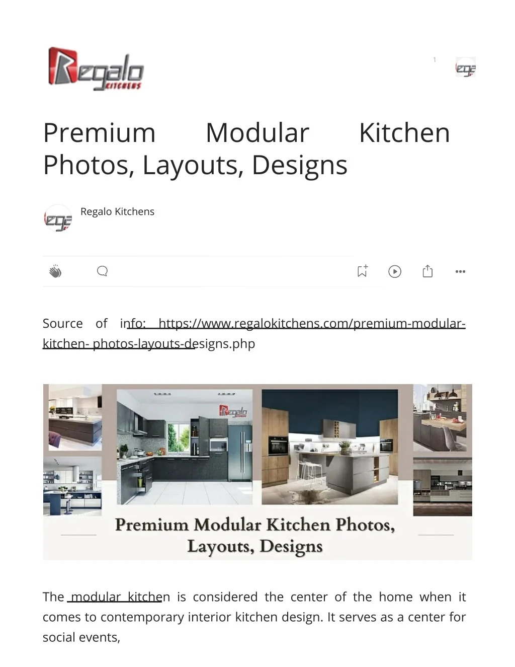 PPT - Premium Modular Kitchen Photos, Layouts, Designs PowerPoint ...