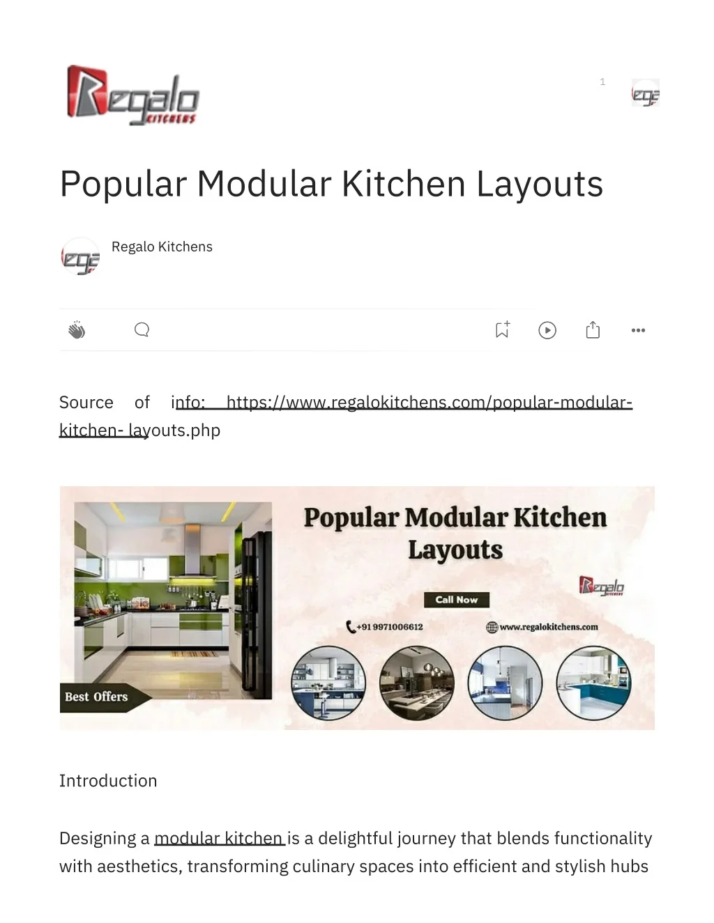 PPT - Popular Modular Kitchen Layouts PowerPoint Presentation, free ...