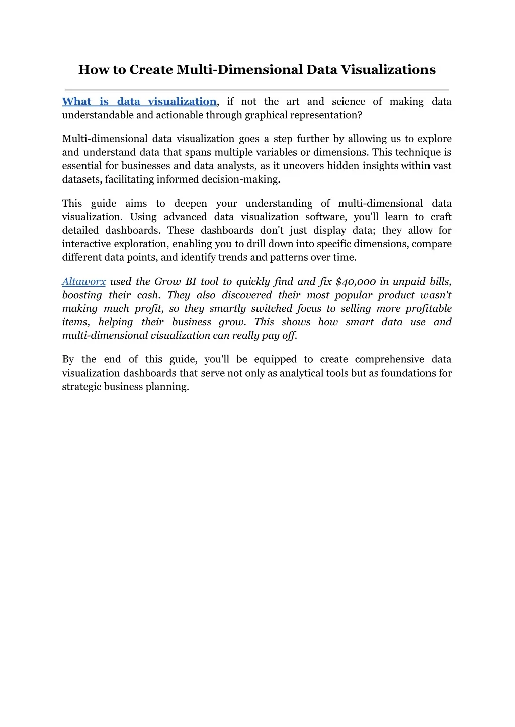 PPT - How to Create Multi-Dimensional Data Visualizations PowerPoint ...