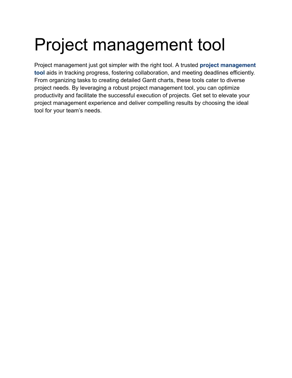 PPT - Project management tool PowerPoint Presentation, free download ...