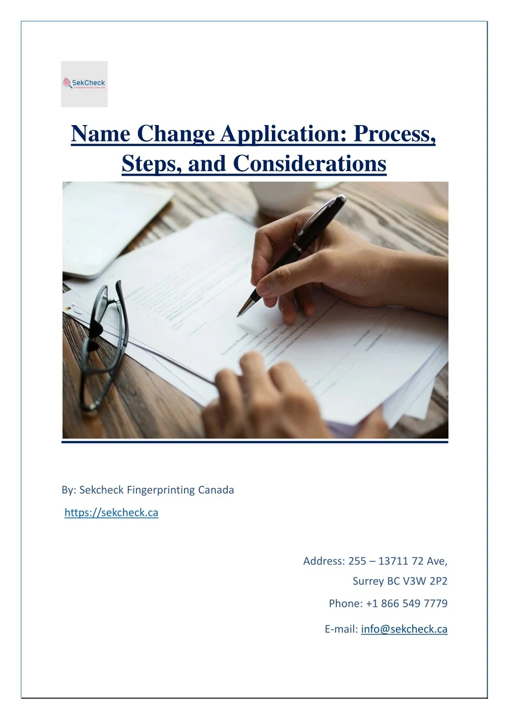 PPT - Name Change Application- Process, Steps, and Considerations ...