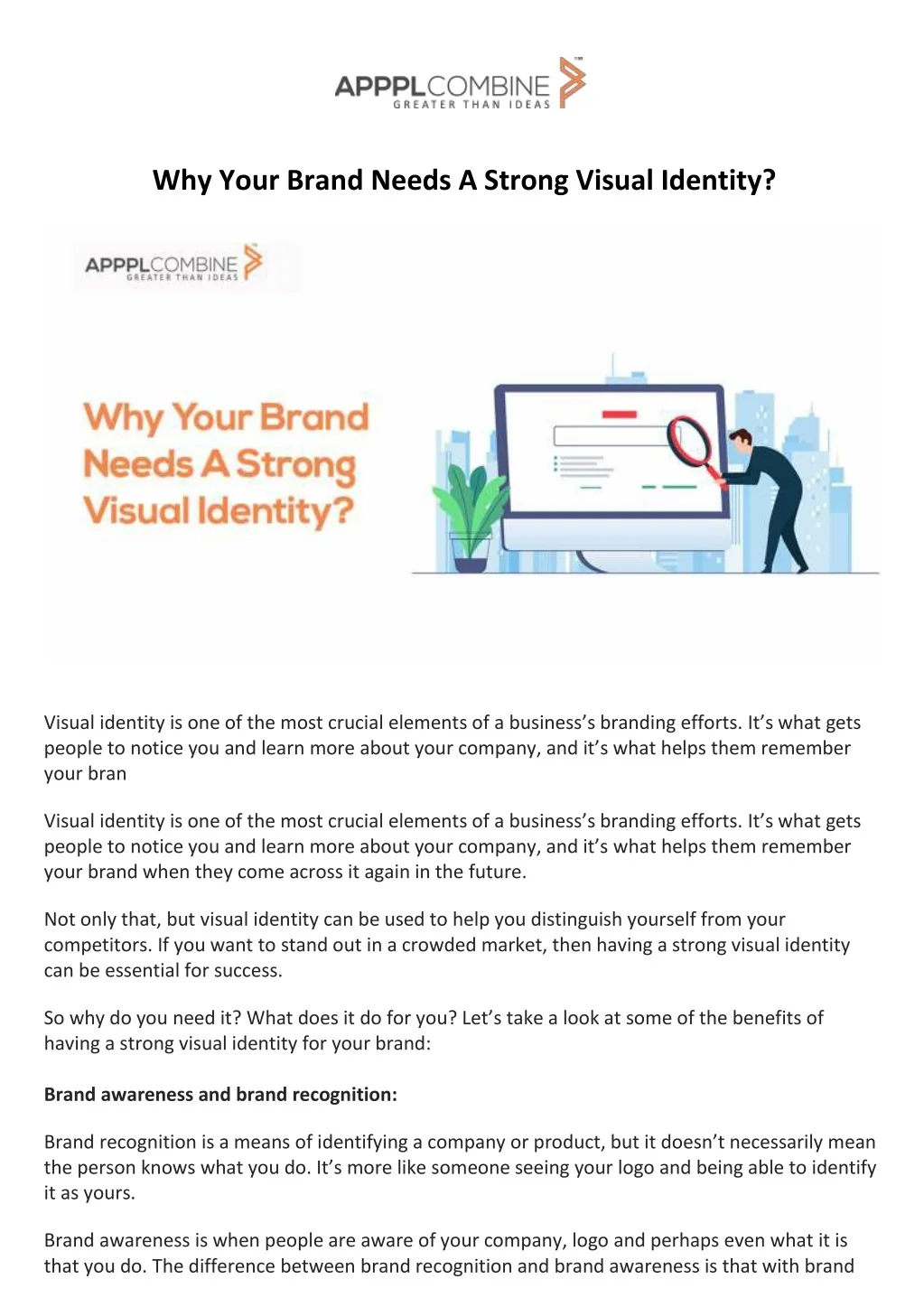 PPT - Why Your Brand Needs A Strong Visual Identity? PowerPoint ...