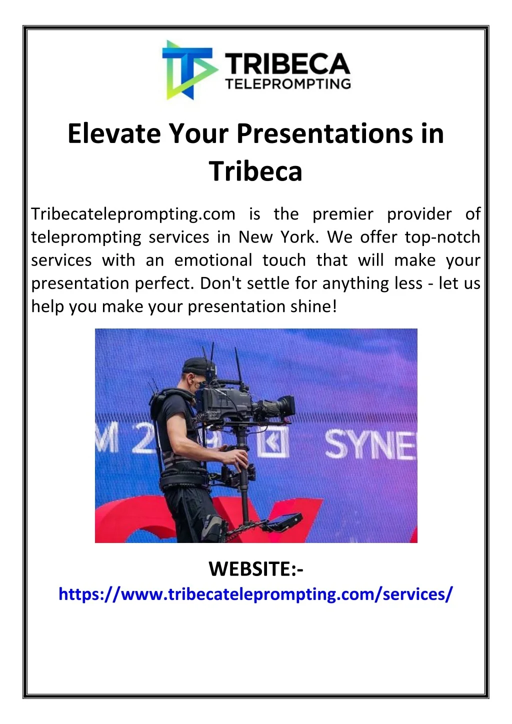 PPT - Elevate Your Presentations in Tribeca PowerPoint Presentation, free download - ID:12897498