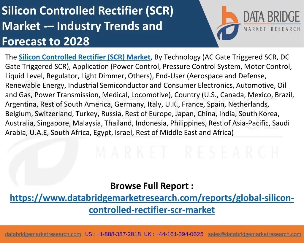 PPT - Silicon Controlled Rectifier (SCR) Market PowerPoint Presentation ...
