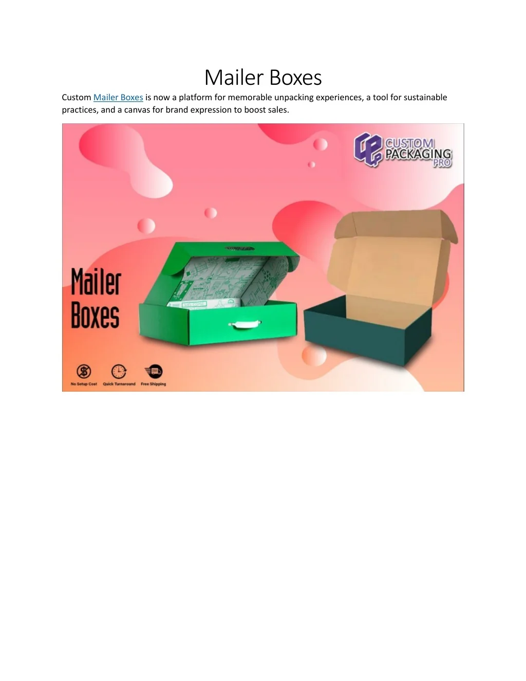 PPT - Mailer Boxes PowerPoint Presentation, free download - ID:12900844