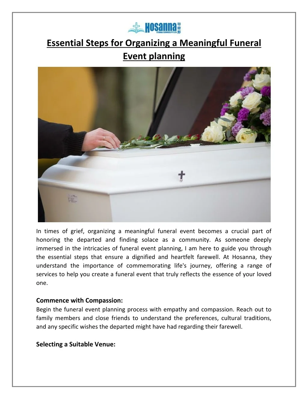 PPT - Essential Steps for Organizing a Meaningful Funeral Event ...