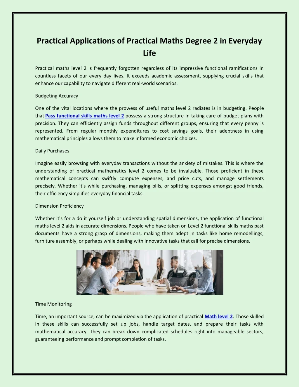 PPT - Practical Applications of Practical Maths Degree 2 in Everyday ...