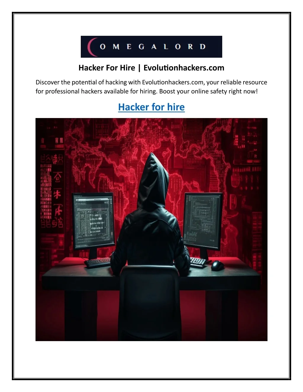 PPT - Hacker For Hire Evolutionhackers PowerPoint Presentation, free ...