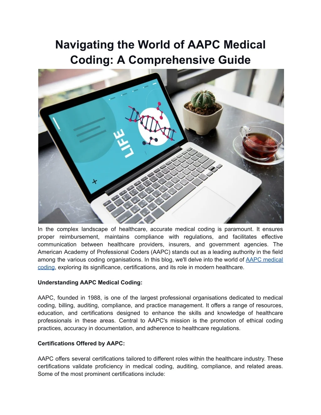 PPT - Navigating the World of AAPC Medical Coding: A Comprehensive Guide PowerPoint Presentation ...