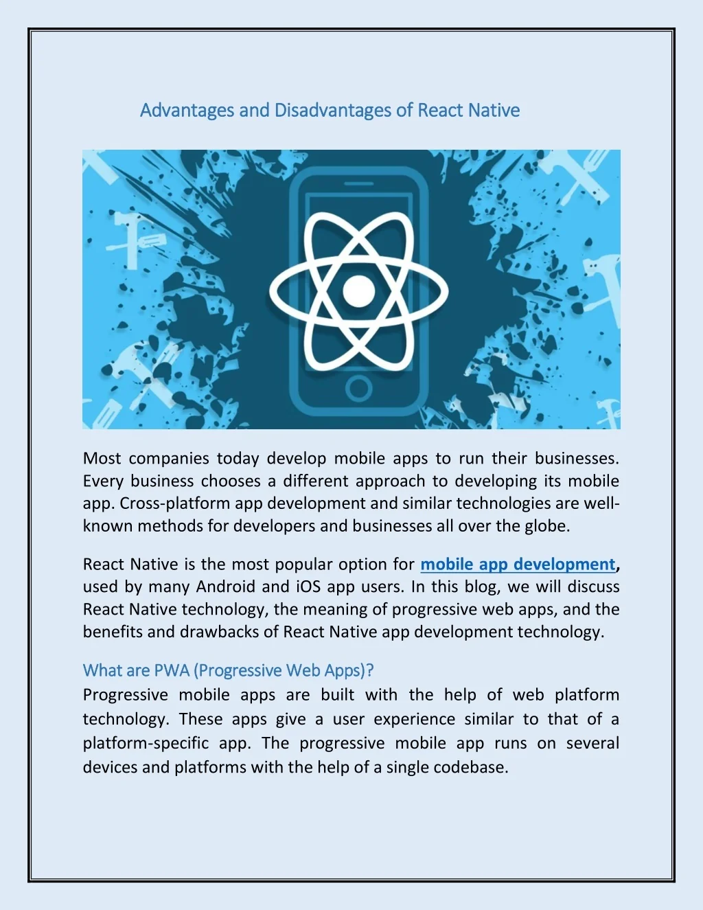 PPT - Advantages and Disadvantages of React Native PowerPoint ...