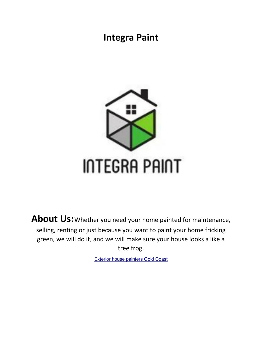 PPT - Integra Paint PowerPoint Presentation, free download - ID:12907738