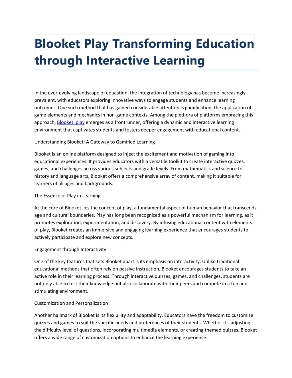 PPT - Blooket Play Transforming Education through Interactive Learning ...