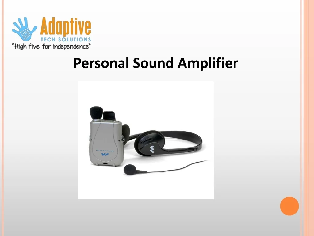 PPT - Personal Sound Amplifier PowerPoint Presentation, free download ...