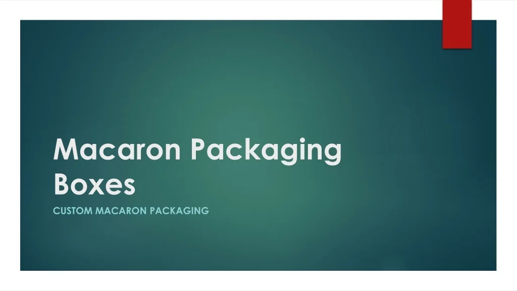 PPT - Macaron Packaging Boxes PowerPoint Presentation, free download ...