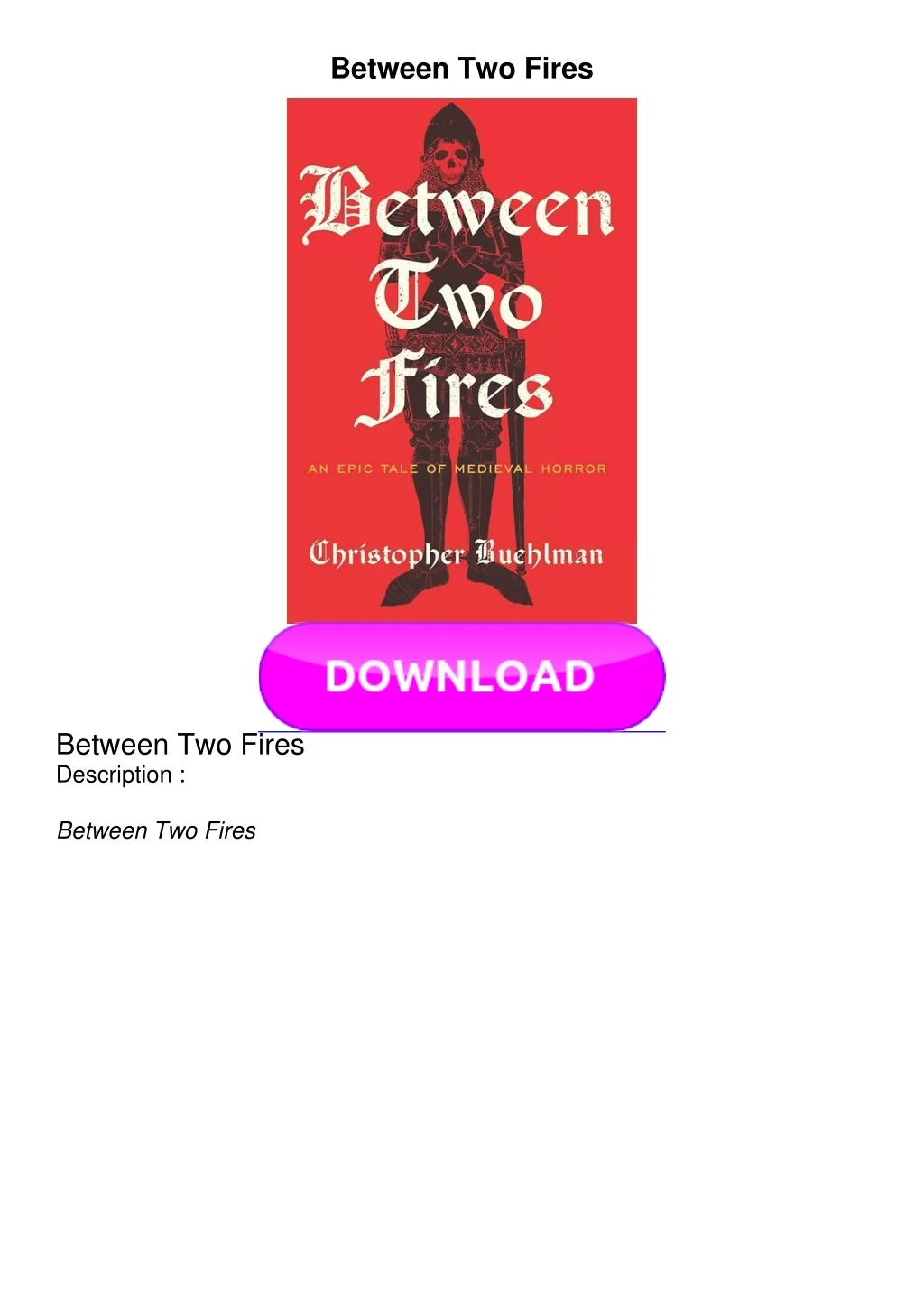 PPT - DOWNLOAD Between Two Fires PowerPoint Presentation, free download ...