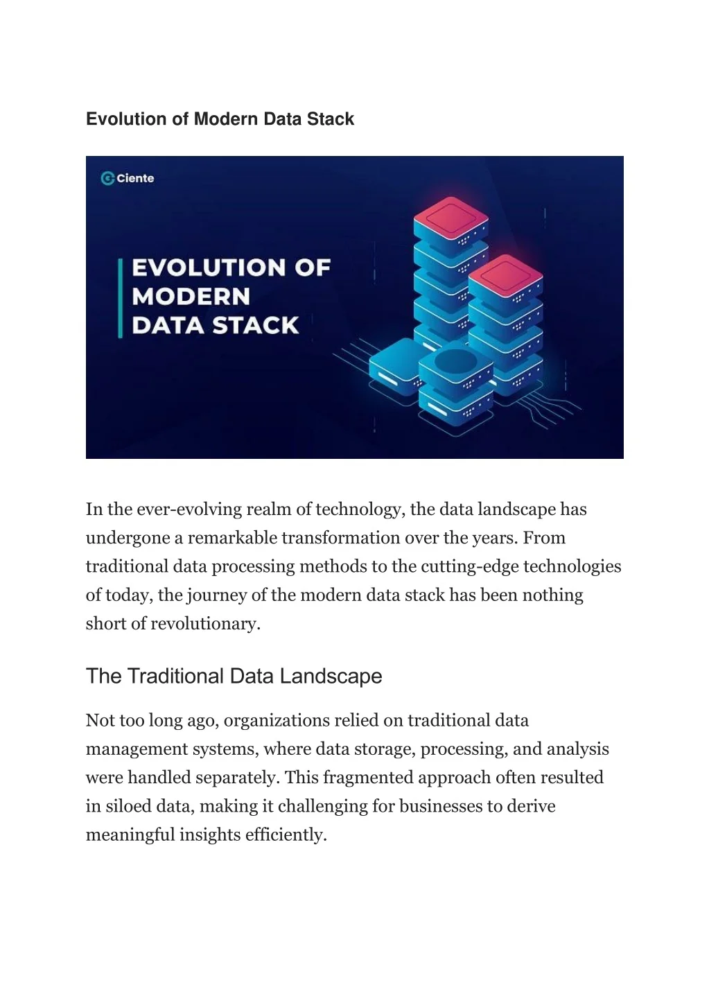 PPT - Evolution of Modern Data Stack PowerPoint Presentation, free ...